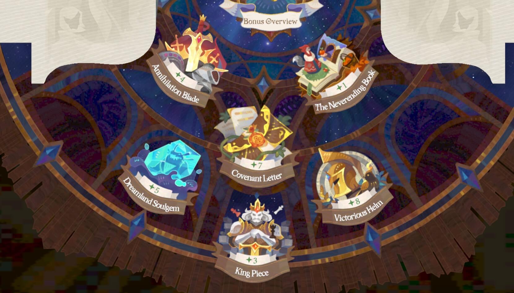 Mystic Collection (Complete List): Tasks and Buffs