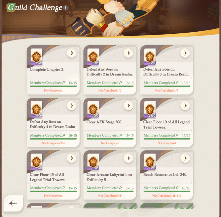 AFK Journey Guild Guide - Levels, Challenges, and Store